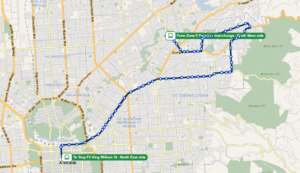 Adelaide Bus Route No: 178 (Eastern Routes) runs from Paradise ...