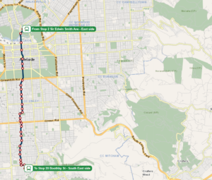 Adelaide Bus Route No: 200C (City Routes(Southern Routes)) runs from ...