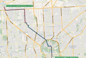 Adelaide Bus Route No: 254X (City Buses(Western Routes)) runs from Port ...