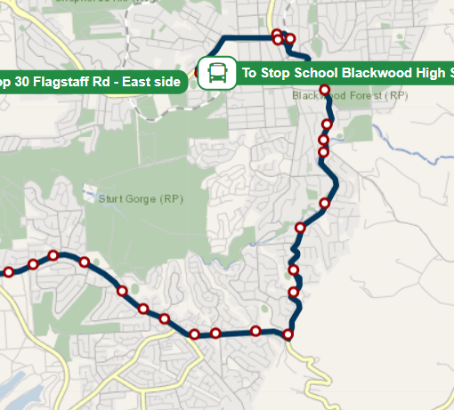 Adelaide Bus Route No: 229X (City Buses(Northern Routes)) runs from ...