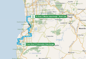 Adelaide Bus Route No: 734 (Feeder Routes) runs from Colonnades ...