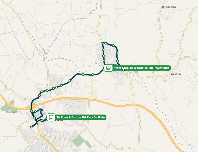 Adelaide Bus Route No: 837 (Adelaide Hills Feeder Services) runs from ...