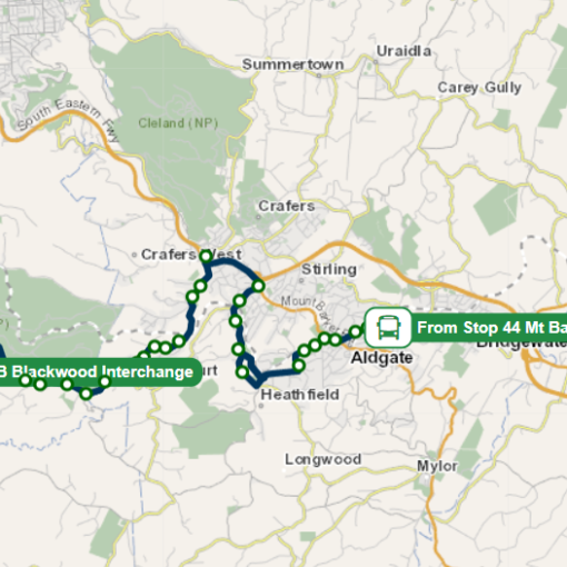 Adelaide Bus Route No: B12 (City Buses(Western Routes)) runs from West ...