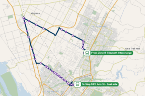 Adelaide Bus Route No: 900 (Northern Feeder Services) runs from ...