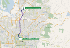 Adelaide Bus Route No: AO15 (Adelaide Oval Footy Express) runs from ...