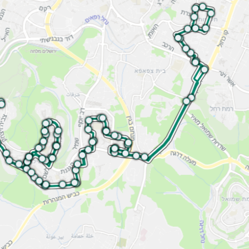 Egged Bus Route 30x: Gilo/Margalit Terminal to Mount Scopus Terminal ...