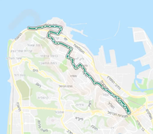 Egged Bus Route 40X: Cable car/the second ascent to T. The Gulf ...