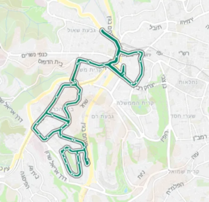 Egged Bus Route 50: Jerusalem Engineering College to Jerusalem ...