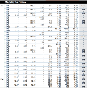 Adelaide Bus Route No: 178S (Eastern Routes) runs from Paradise ...