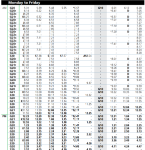 Adelaide Bus Route No: G20 (City Routes(Southern Routes)) runs from ...