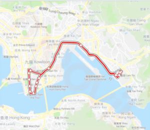 Kowloon Motor Bus Route / Line No: 219X Laguna City to Tsim Sha Tsui ...