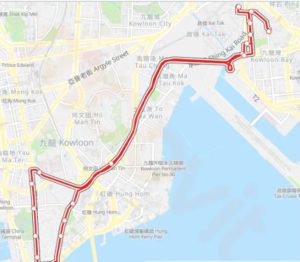Kowloon Motor Bus Route / Line No: 224X - Runs from Kai Tak (Kai Ching ...