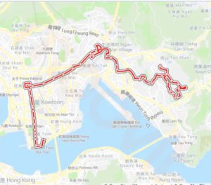 Kowloon Motor Bus Route / Line No: N213 - Runs from Tsim Sha Tsui East ...