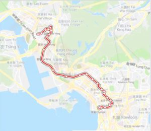 CTB (Citybus) Route No: 2A Yiu Tung Estate to Exhibition Centre station ...
