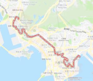 New Territories Bus Route / Line No: 45 - Runs from Kowloon City Ferry ...