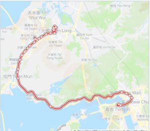 New Territories Bus Route / Line No: 68A - Runs from Long Ping Estate ...