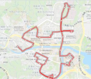 New Territories Bus Route / Line No: 71K - Runs from Tai Wo to Tai Po ...