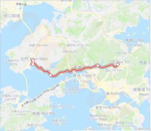 New Territories Bus Route / Line No: 263 - Runs from Tuen Mun station ...
