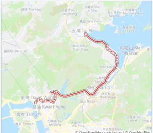 New Territories Bus Route / Line No: 73D - Runs from Kwong Fuk Market ...