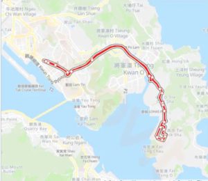 New Territories Bus Route / Line No: 98 Tseung Kwan O Industrial Estate ...