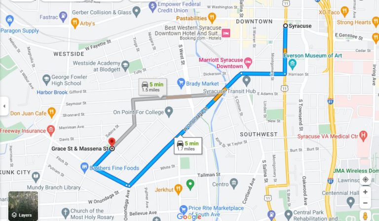 US Mega Bus Route No: ATO9 Runs from Syracuse to Massena Timetables ...