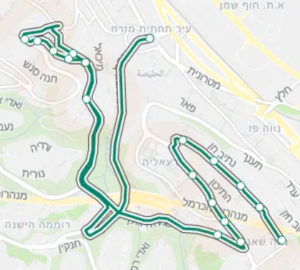 Egged Bus Route 80: The Galilee/Mitzvah to Beit Yaakov Gur/Even Gvirol ...