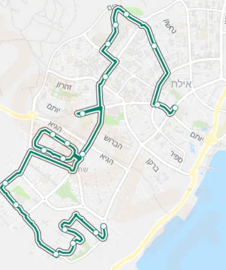 Egged Bus Route 80x: Spice Road/Kochav to Negev Division/Yotam Road and ...