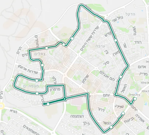 Egged Bus Route 81: The Negev Brigade/Beit Hay'al to Sderot Hatamir ...