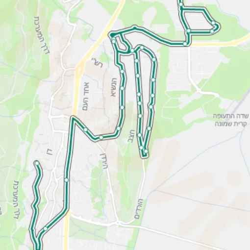 Super Bus Route No.81 in Valleys, Yakneam from Dali'at el Carmel to ...