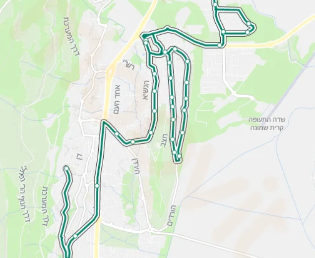 Egged Bus Route 81x: Oren/El Al to Six Days/Citadel School and ...