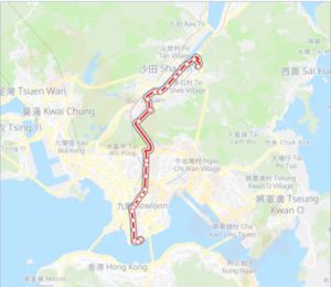 New Territories Bus Route / Line No: 281B - Runs from Shek Mun Estate ...