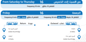 Saudi Public Transport Company (SAPTCO) Bus Route No: 16 - Runs from Al ...