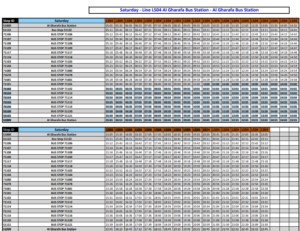 Mowasalat Bus Route / Line L504: From Al Gharafa Bus Station Qatar ...