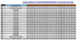 Mowasalat Bus Route / Line L522: From Al Aziziyah Metro Station Qatar ...