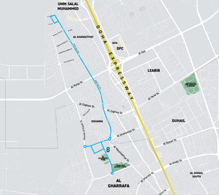Mowasalat Bus Route / Line L504: From Al Gharafa Bus Station Qatar ...