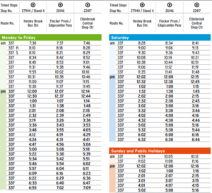 Transperth Bus Route 337 From Henley Brook Bus Stn - Ellenbrook Town ...