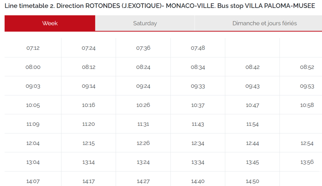 Autobus de Monaco Bus Line 2: From Monaco-Ville to Rotondes (J.EXO ...