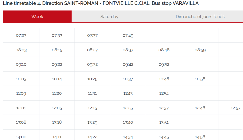 Autobus de Monaco Bus Line 4: From Fontvieille C.cial to Saint - Roman ...