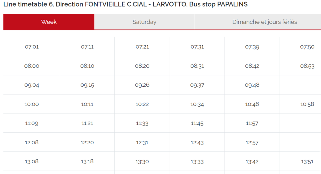 Autobus de Monaco Bus Line 6: From Fontvieille C.Cial - Larvotto to ...