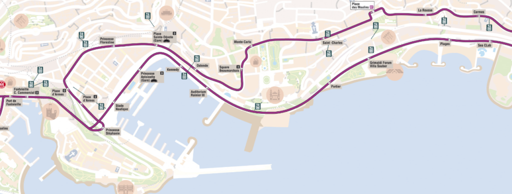 Autobus de Monaco Bus Line N1: From Albert Ii - Place Des Moulins (Vice ...