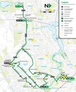 Transperth Bus Route 207 From Murdoch University - Thornlie Stn ...