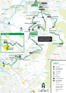 Transperth Bus Route 307 From Kalamunda Bus Stn - Midland Stn Australia ...