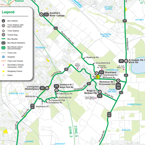 Transperth Bus Route 910 From Perth - Fremantle Stn Timetables, Route ...