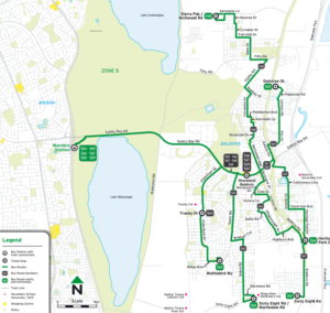 Transperth Bus Route 564 From Warnbro Stn - Baldivis Australia ...