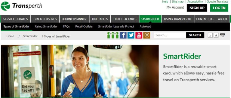 SmartRider card, Australia: How to buy, Recharge the card, Check the ...