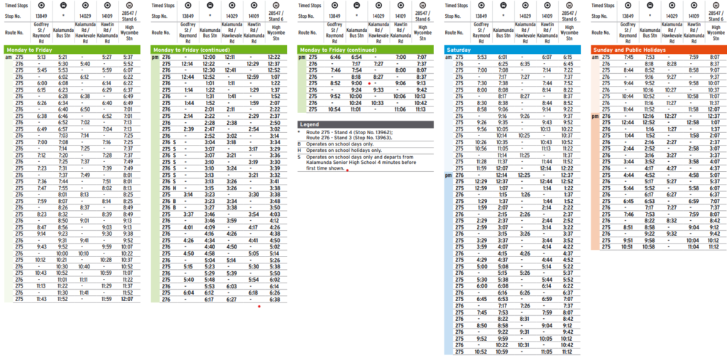 Transperth Bus Route 275 From Walliston - High Wycombe Stn Australia ...