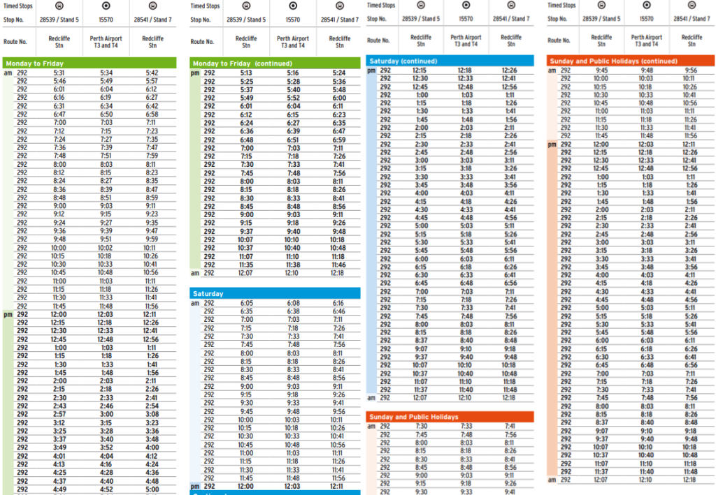 Transperth Bus Route 292 From Redcliffe Stn (Circular Route) Australia ...