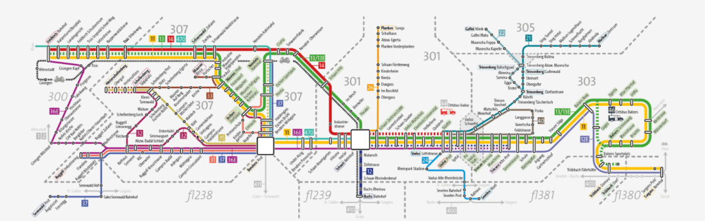Liechtenstein Bus (LIEmobil) Route No: 24 from Vaduz to Sevelen ...