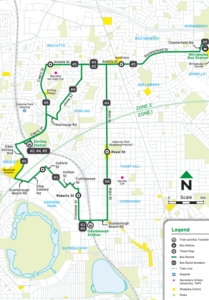 Transperth Bus Route 415 From Stirling Stn to Mirrabooka Bus Stn ...