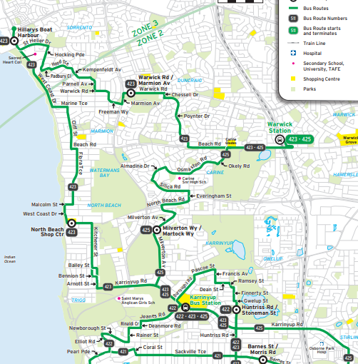 Transperth Bus Route 605 From Mandurah Stn Pinjarra Australia